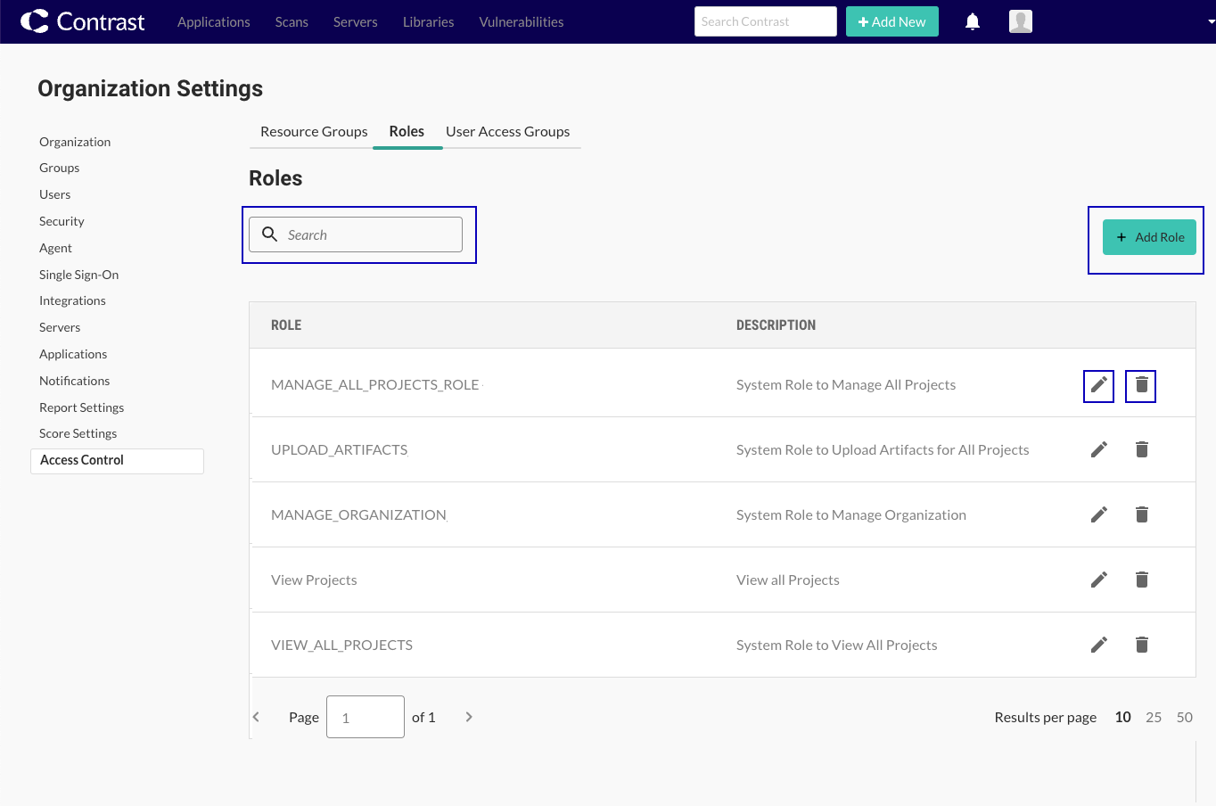 Roles for Contrast Scan